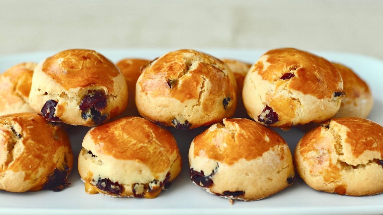 Cranberry Biscuits/Scones Recipe | No Knead！Super Easy！Soft and Tasty ...