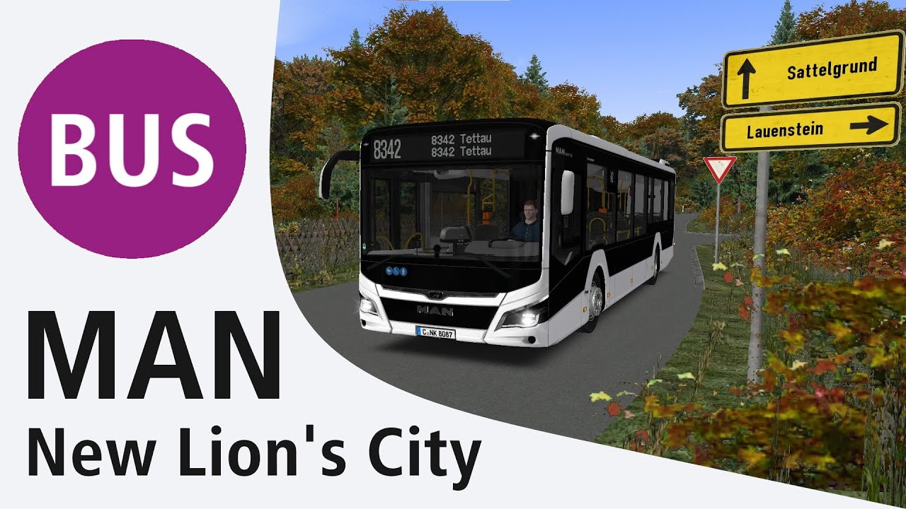 OMSI 2 - Tettau Bus Linie 8342 - MAN New Lion's City - Von ...