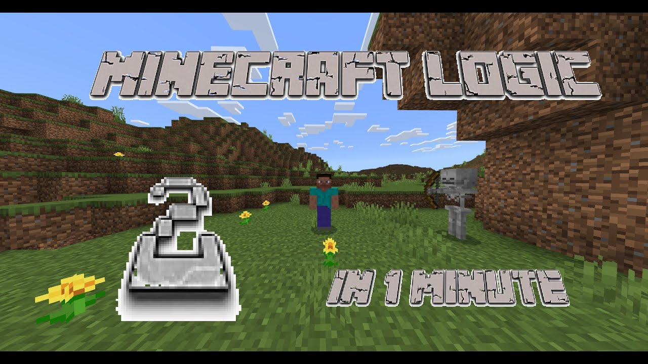 Minecraft Logic in 1 Minute Part 2 - YouTube
