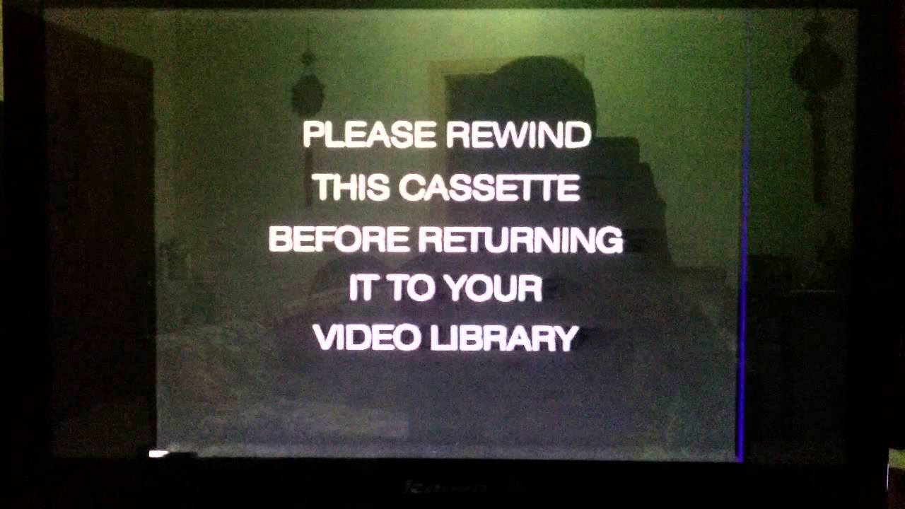 'Please rewind' massage 20th century fox 2000 - YouTube