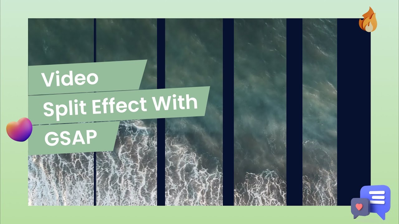 Video Split Effect | Video Carousel | GSAP - YouTube