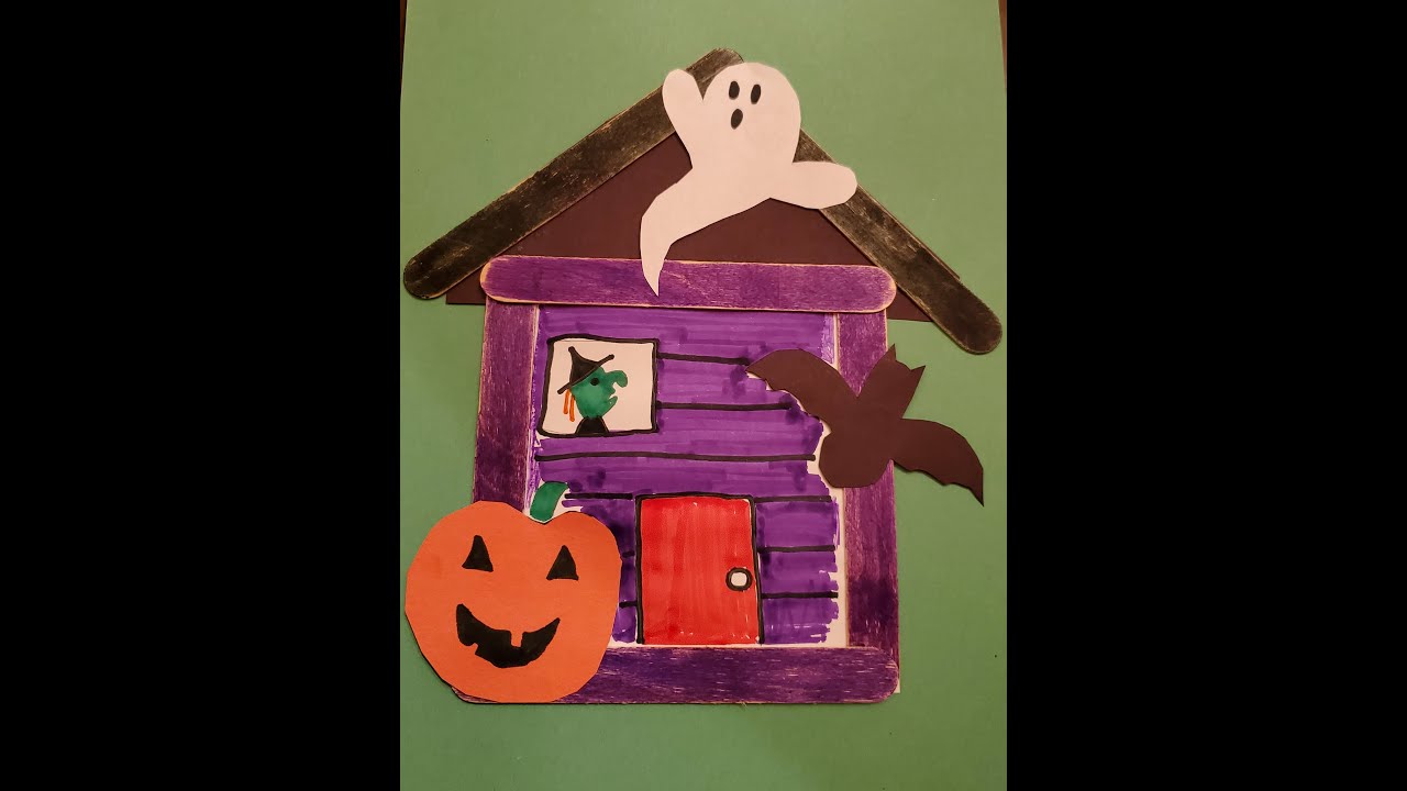 How To Make a Haunted House Frame - YouTube
