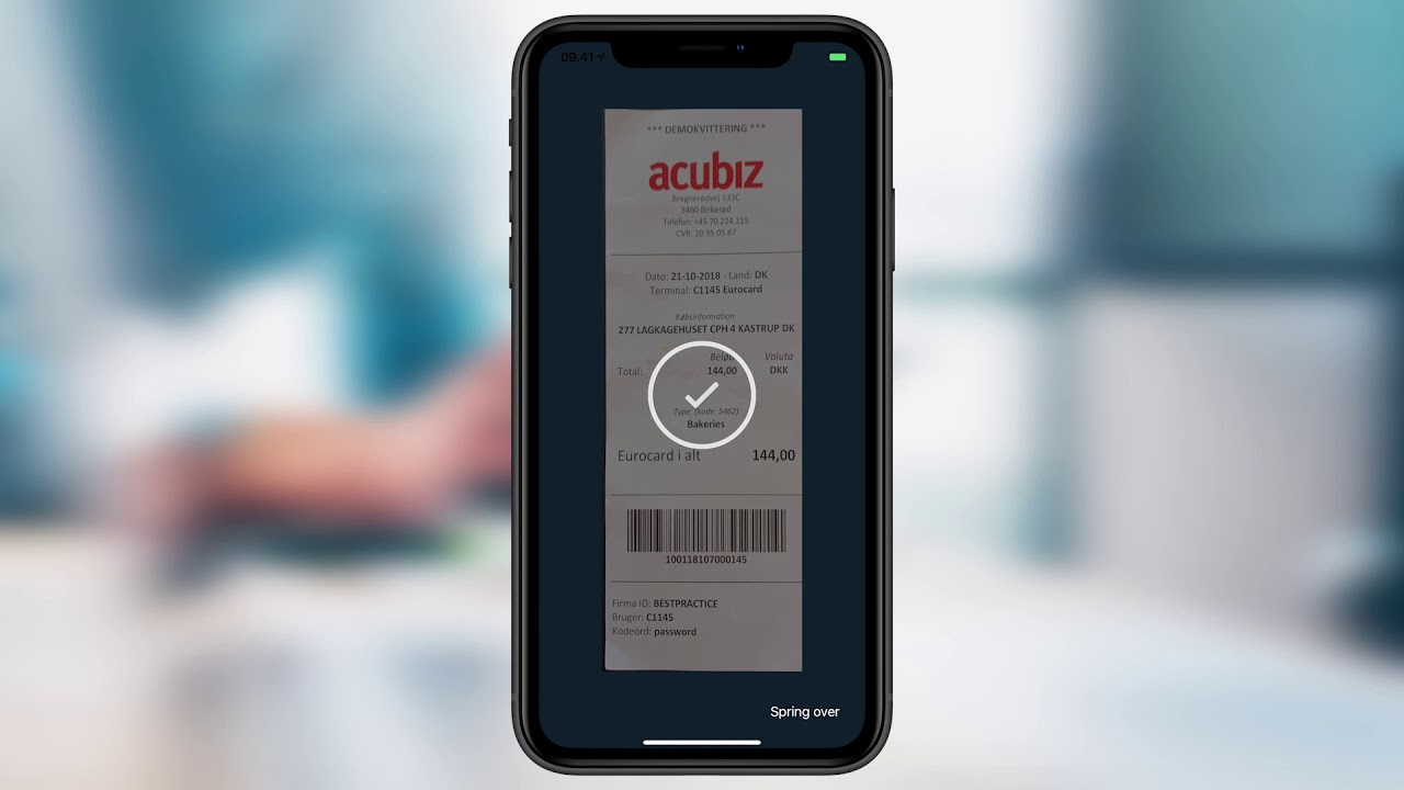 Sådan registrerer du et kontantudlæg i Acubiz One (ingen lyd) - YouTube