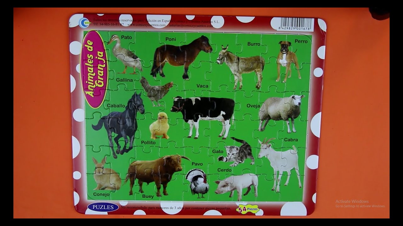Puzzle Animales Granja con Sonidos / Puzzle Farm Animals with Sounds ...