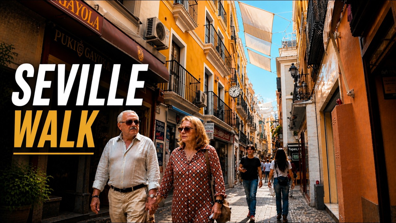 A Sunny Day in Seville | Walking Tour 4K 🇪🇸 - YouTube