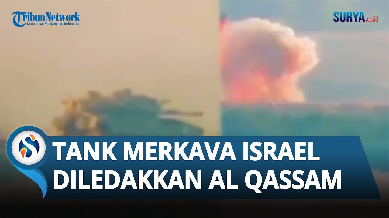 Tangkis Serangan Darat Israel, Tank Al Yasin 105 Al Qassam Ledakkan ...