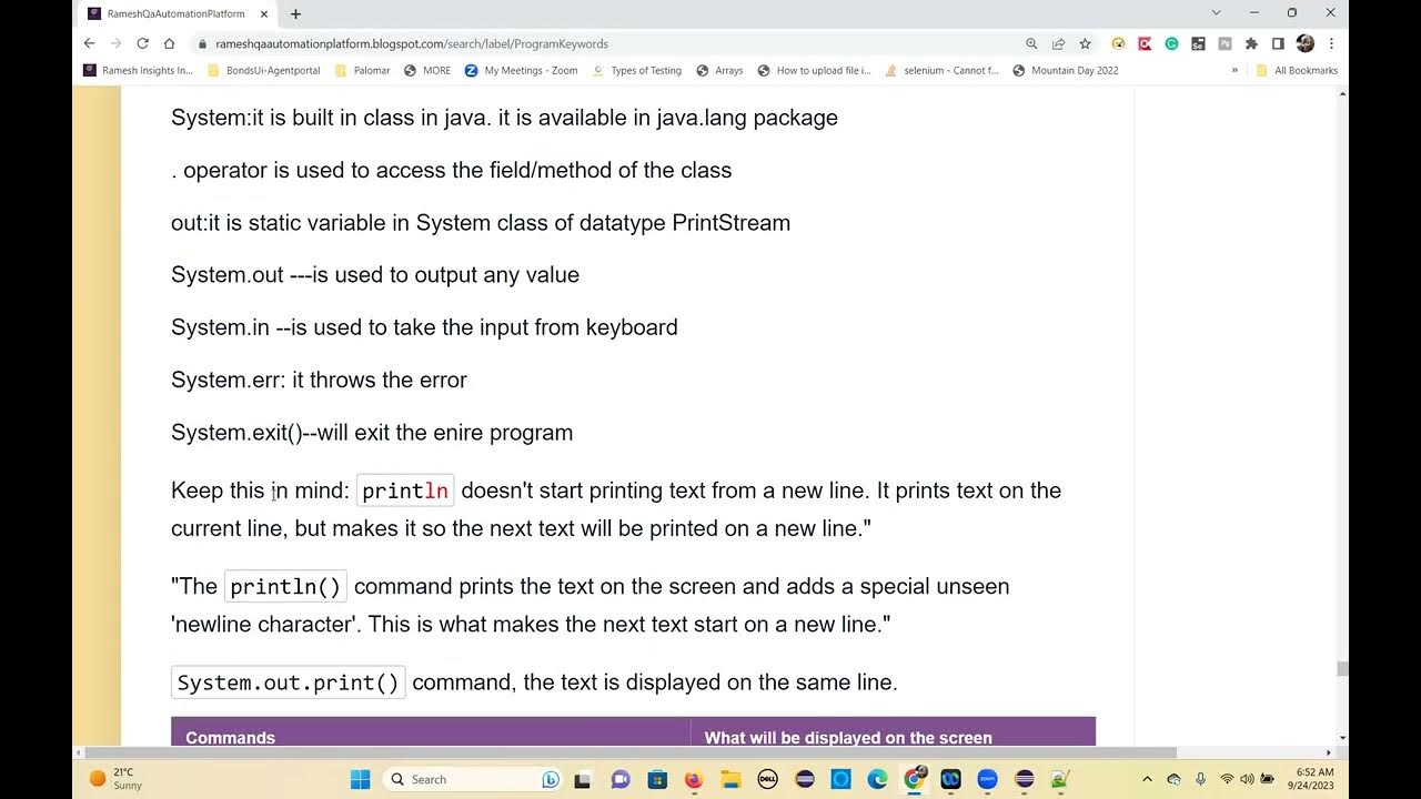 Corejava First Java Program In Eclipse Run Program Modifiers Printstatement Demo Sept 24 2023