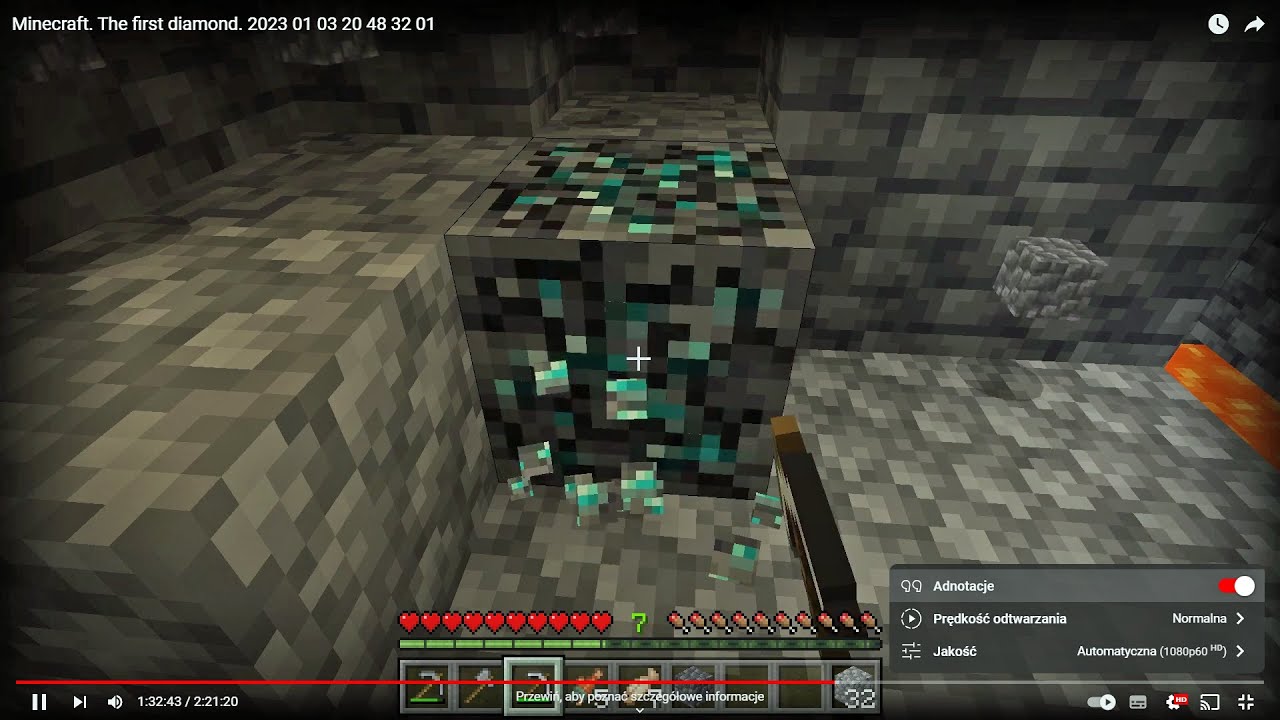 Minecraft. The first diamond. Minecraft Windows 10 Edition -005. 2023 ...