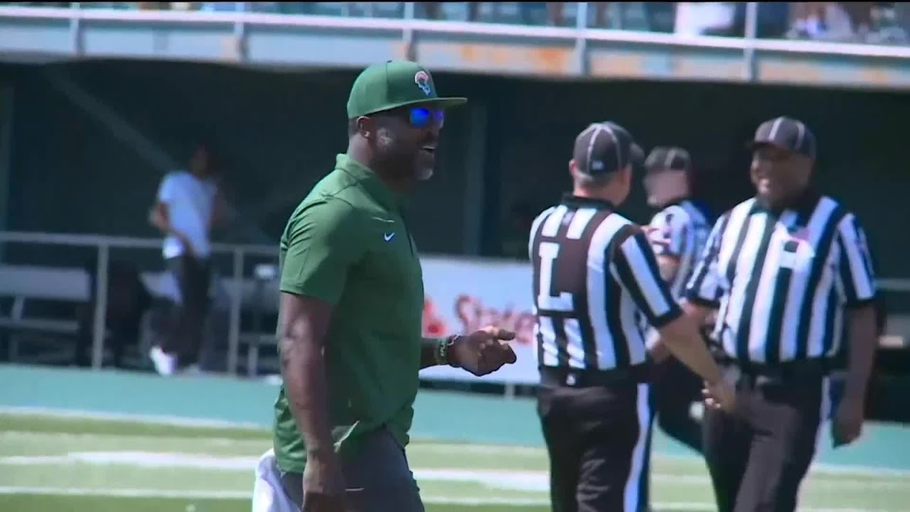 Highlights from Norfolk State's Spring Game with Coach Michael Vick ...