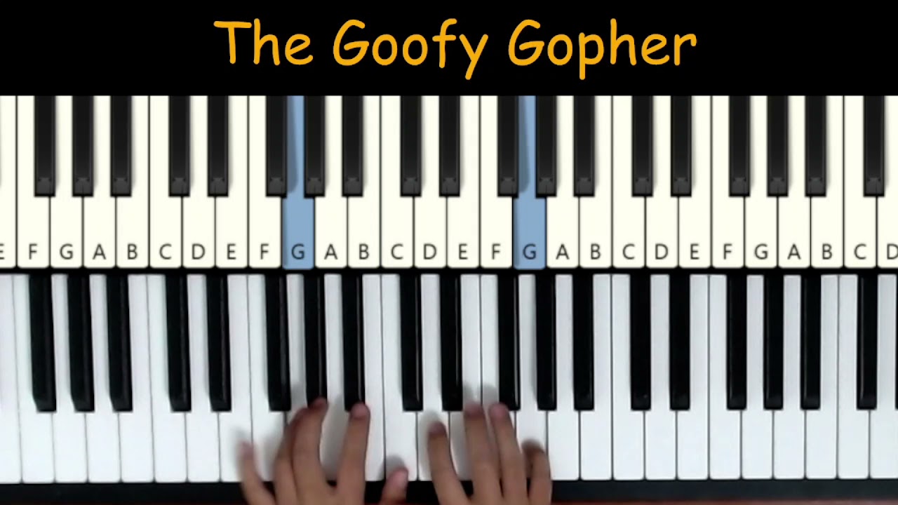 THE GOOFY GOPHER: John W. Schaum Piano Course - YouTube
