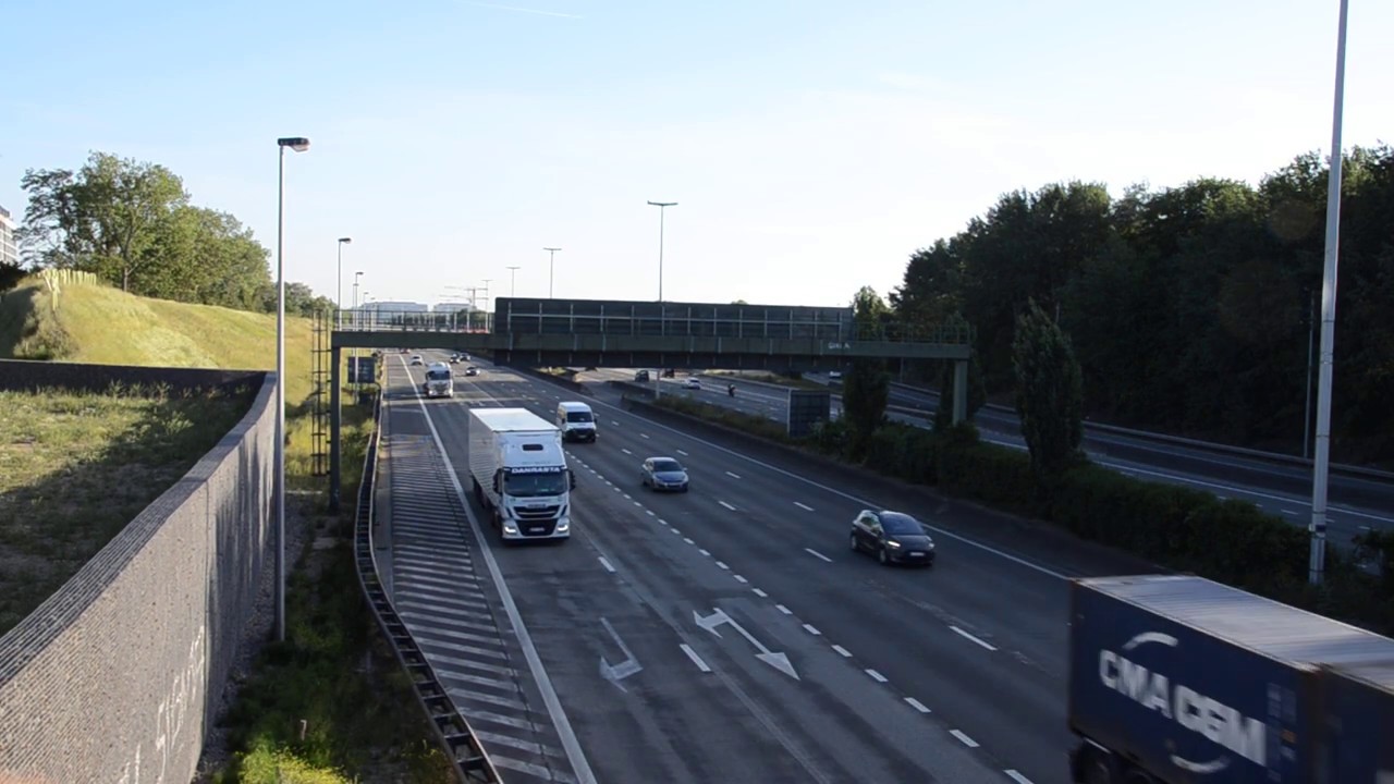 Belgian Highway E19 in Antwerpen , Belgium - YouTube