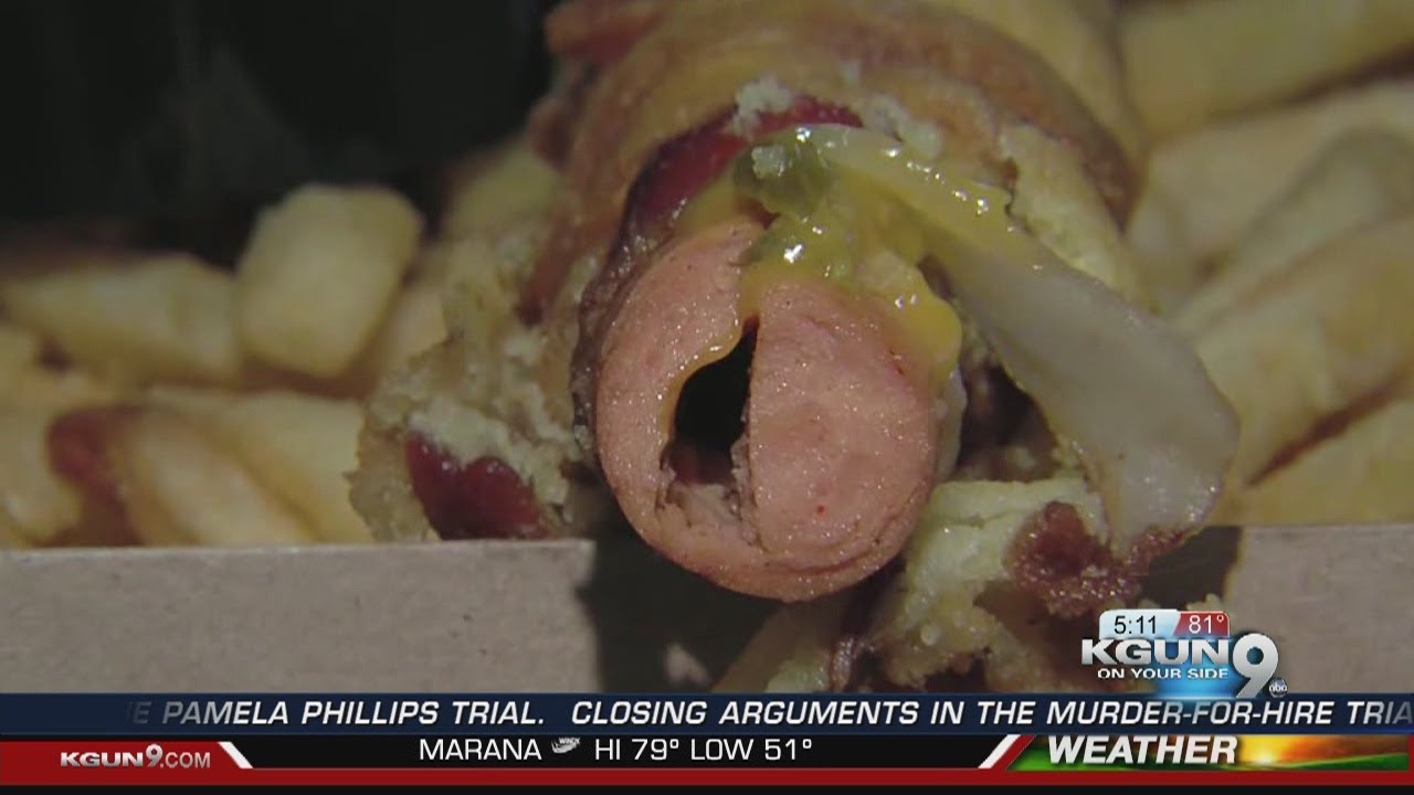 D-bats Dog: 18-inch corn dog - YouTube