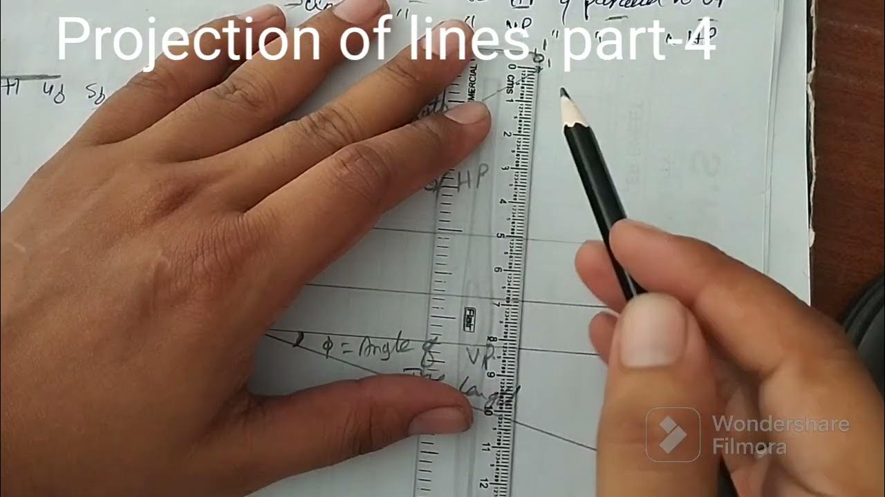 Projection of lines part- 4 - YouTube