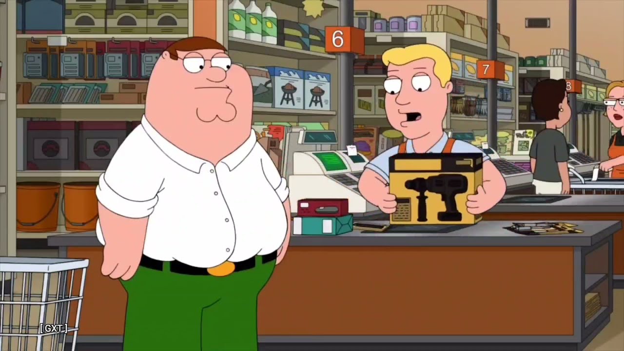 Family Guy - Peter Drilling Hole in the Wall. Nice. - YouTube