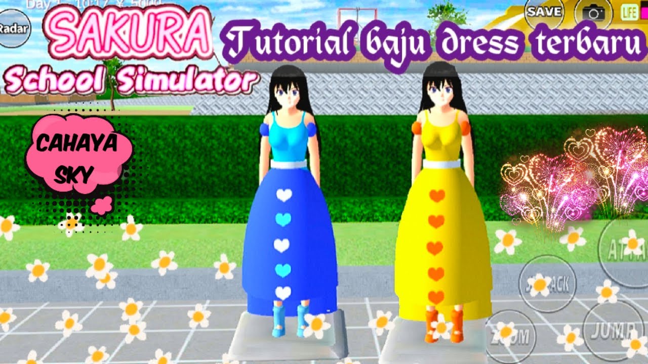 TUTORIAL BAJU BARU # BAJU DRESS DARI PROPS # SAKURA SCHOOL SIMULATOR ...