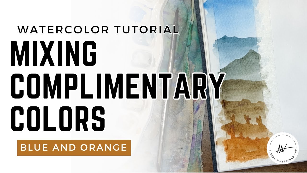 Paint Mountains with Complementary Colors - Easy Step by Step ...