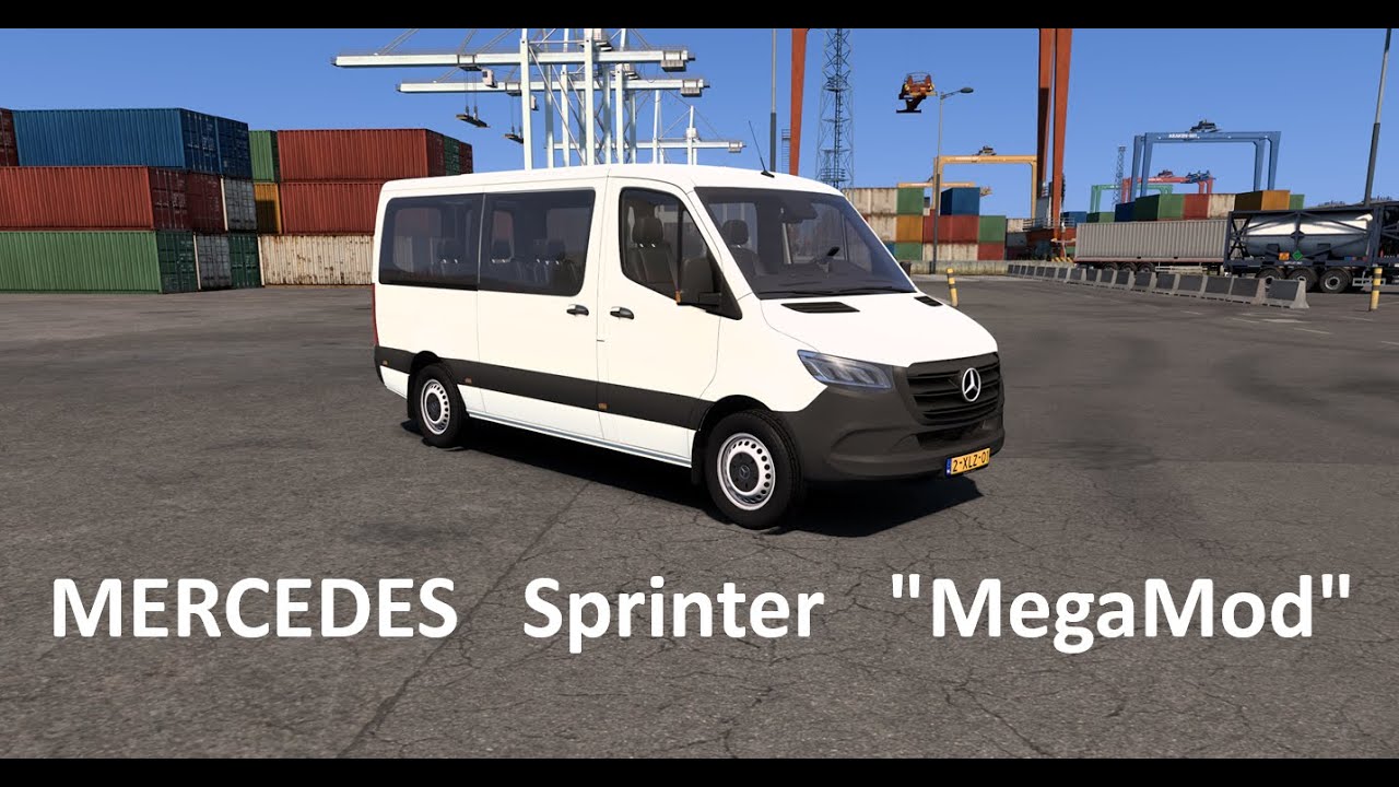 ETS 2 : MERCEDES Sprinter MegaMod v1.50 - YouTube