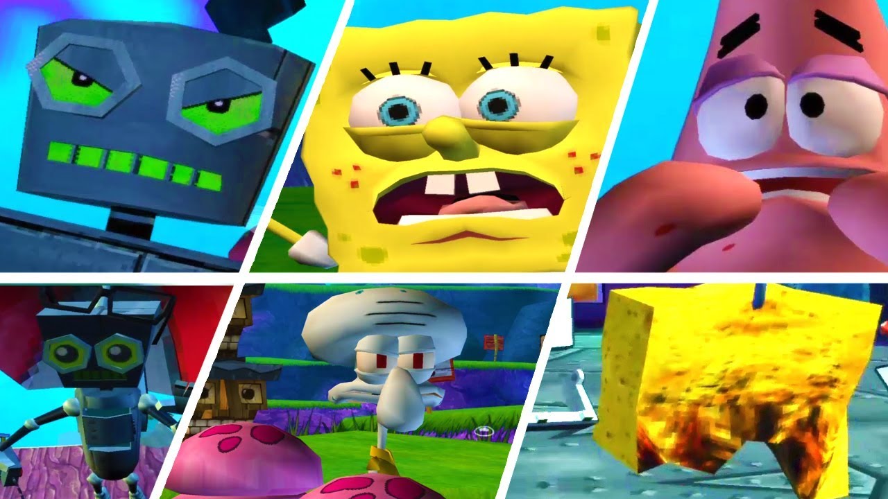 SpongeBob Battle for Bikini Bottom All Enemies Intro Cutscenes (PS2) ᴴᴰ ...