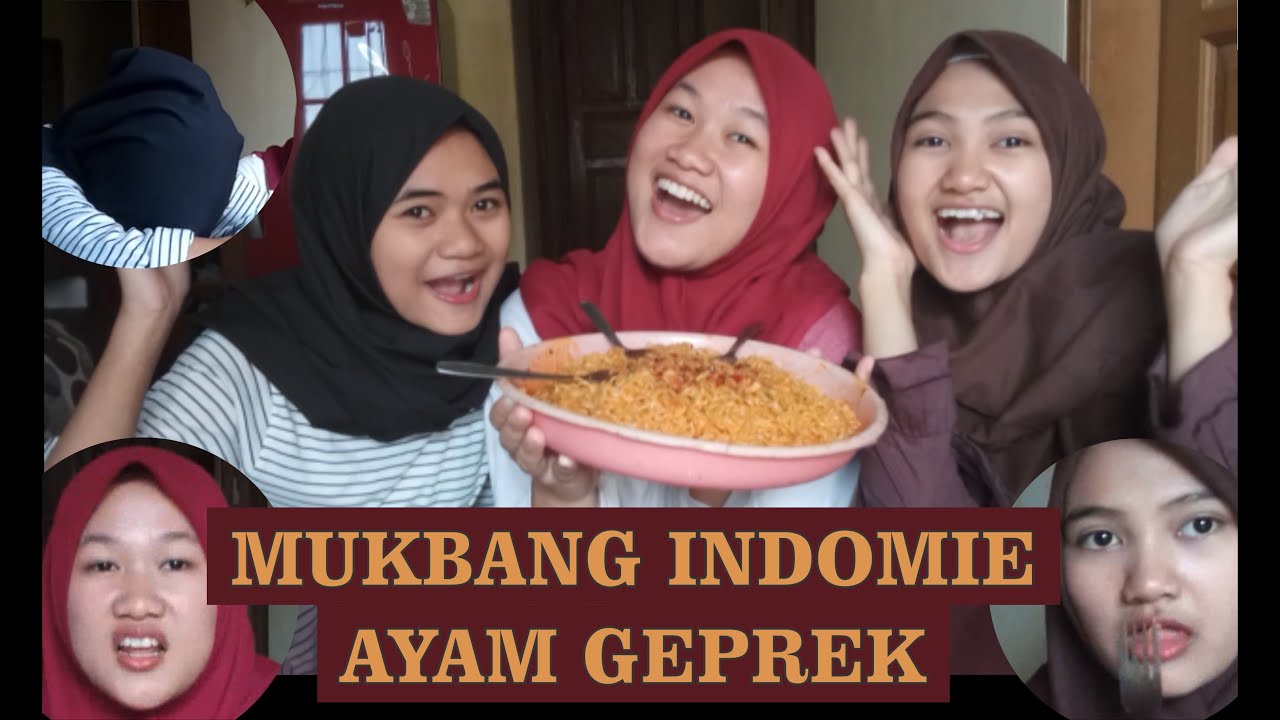 MUKBANG INDOMIE HYPE ABIS RASA AYAM GEPREK Ft. Amelia Fadila dan Hilda ...