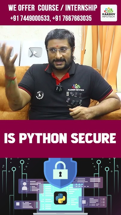 🐍 Is Python Secure Programming In Python Pythoninterviewquestions Python Trending Shorts 