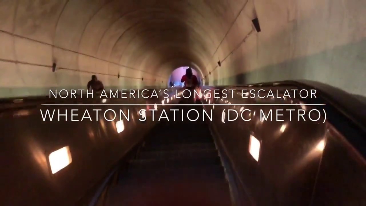 Wheaton Station - Longest Escalator in North America - YouTube