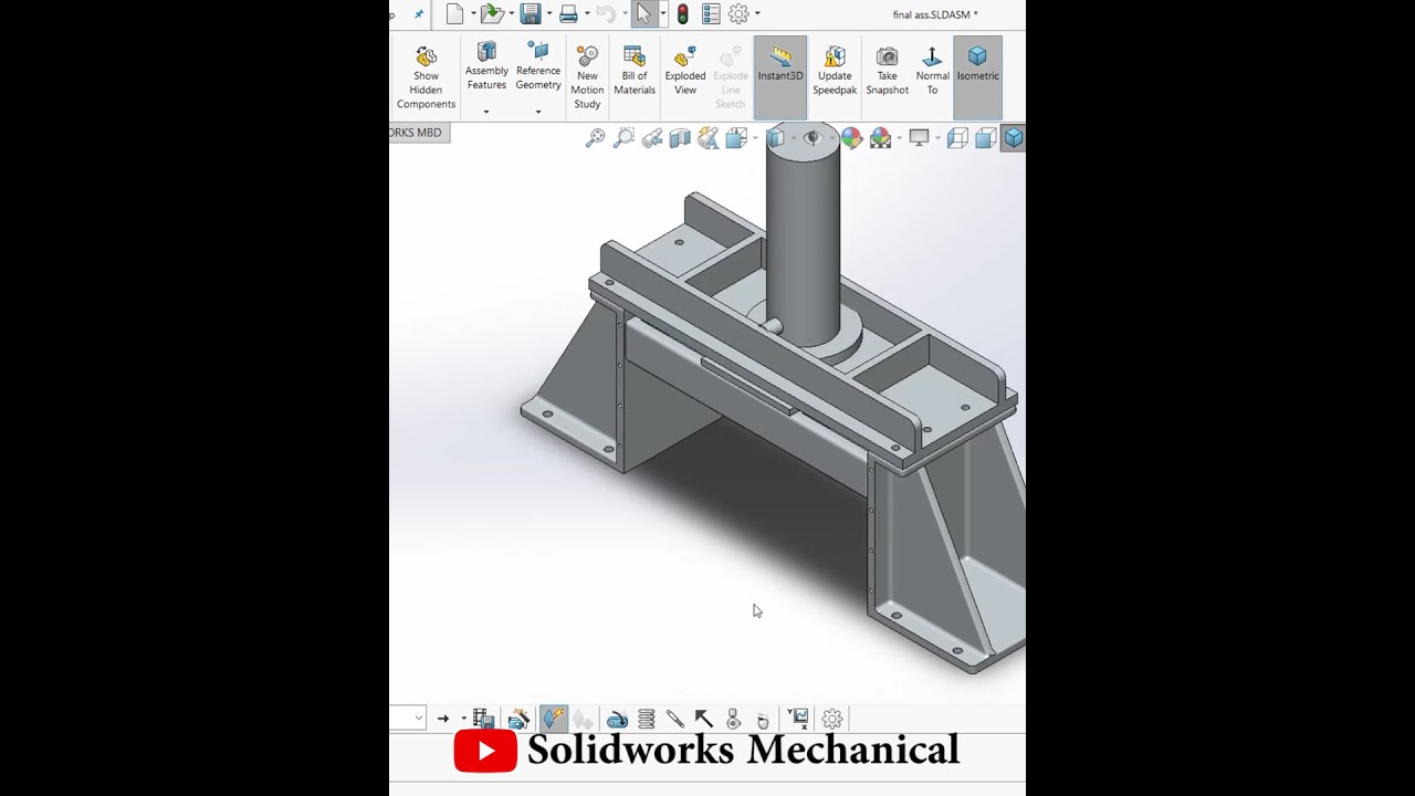 Hydraulic Press | Industrial design | |SolidWorks| |Mechanical ...