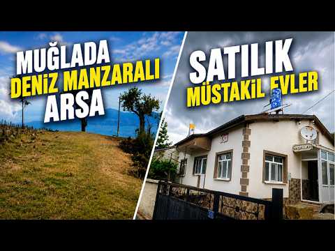 🏡SATILIK MÜSTAKİL EVLER VE MUĞLADA DENİZ MANZARALI ARSA.