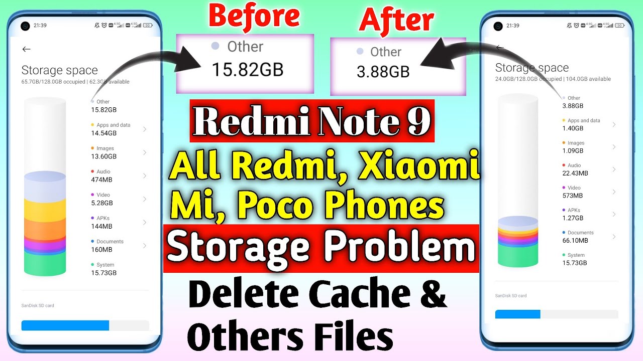 All Redmi, Xiaomi, Mi Poco Phones Storage Problem || Delete Cache ...