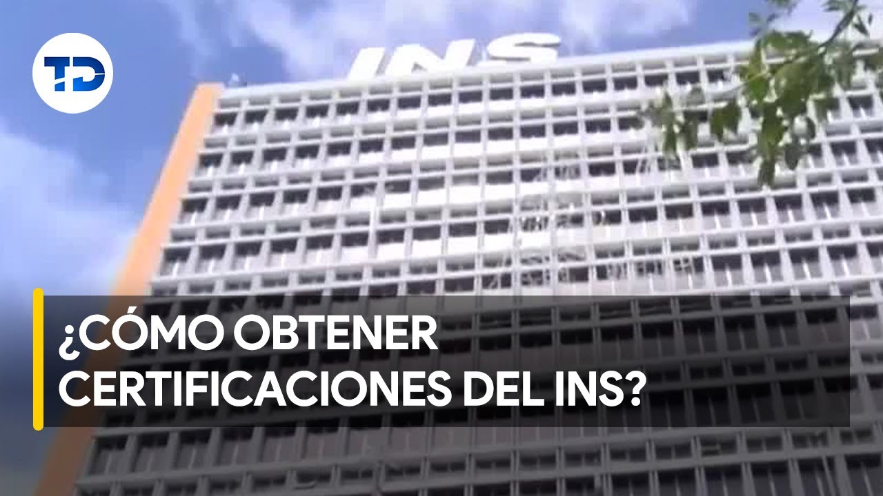Certificaciones del INS pueden obtenerse en línea - YouTube