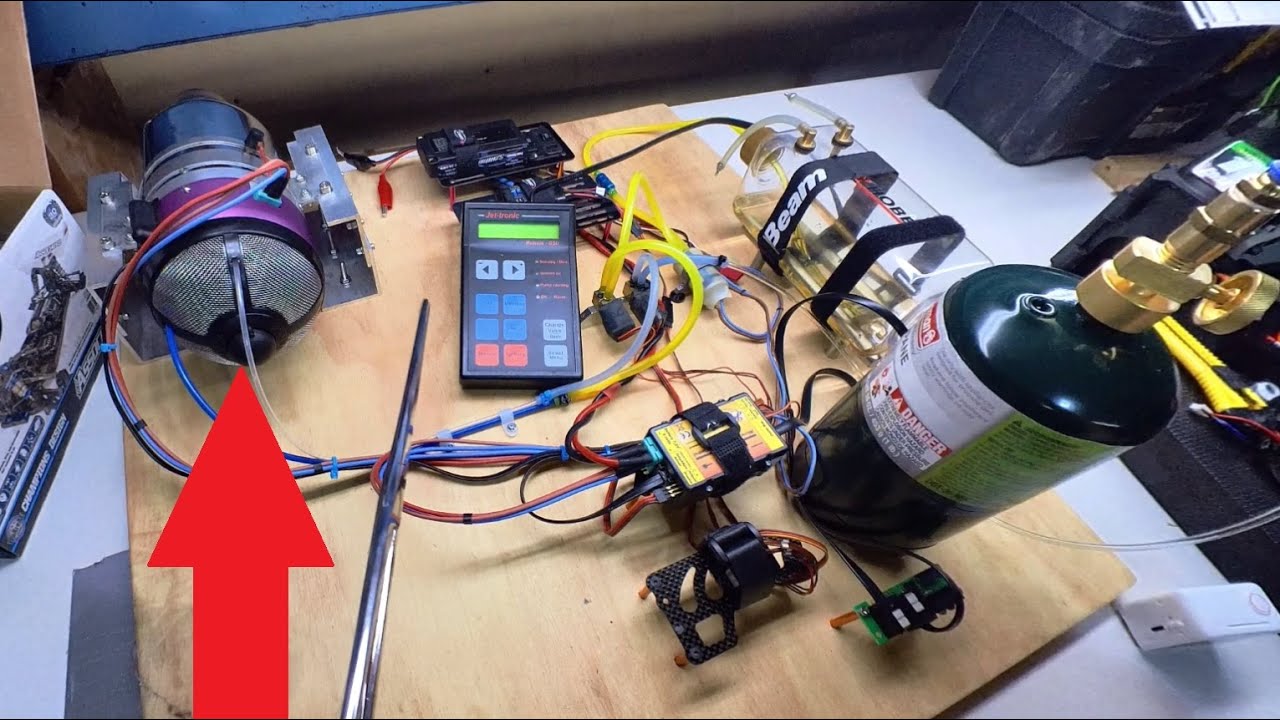 RC JET Turbine, Jetcat P120 with Propane start, overview. - YouTube