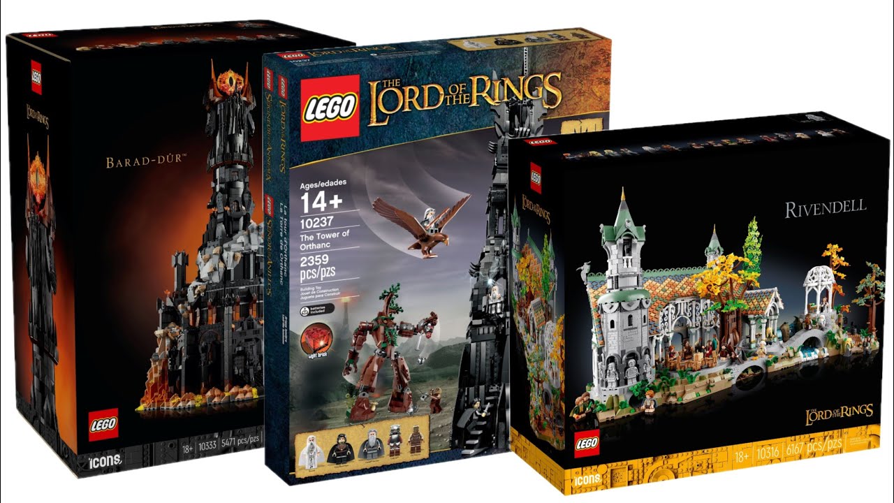 All LEGO Lord of the Rings Big Building sets 2013-2024 Compilation ...