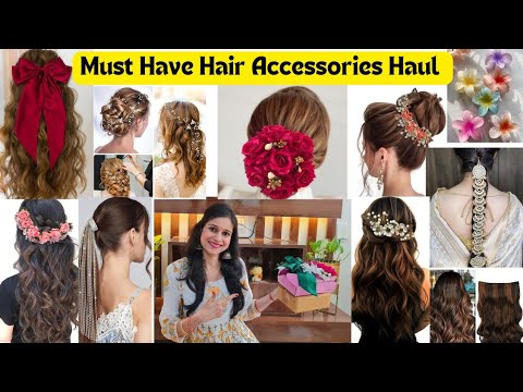 Amazon Trendy HAIR ACCESSORIES Haul & How to Use || Starting Rs.150 ...