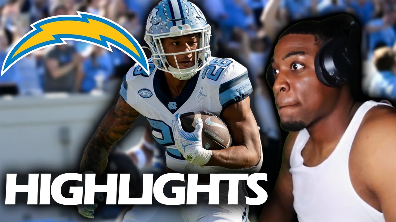 (RB) Omarion Hampton Highlights | 2025 NFL Draft - LA Chargers - YouTube