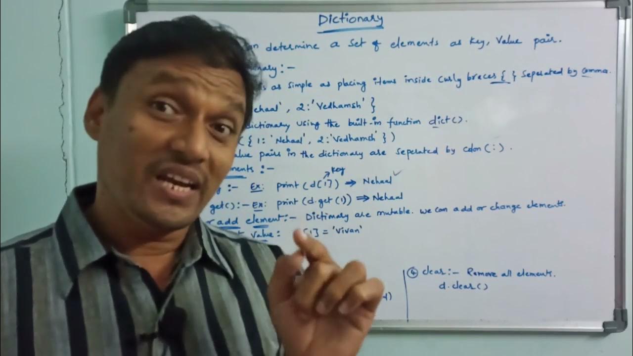 Dictionary in python | Dictionary Methods in Python | Mapping in Python ...