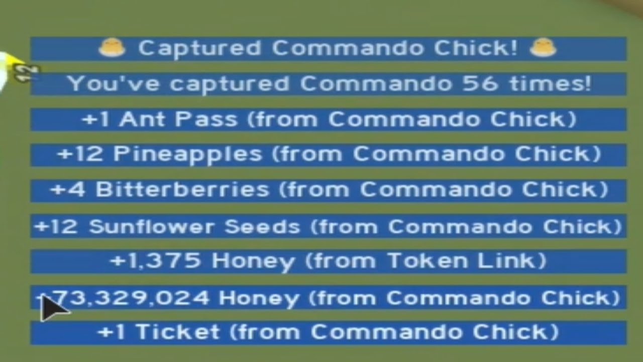Commando Chick Loot be Like.. (Bee Swarm Simulator) - YouTube