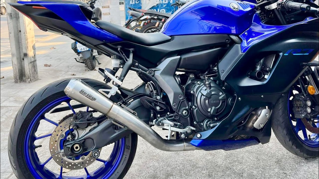 Yamaha R7 รีวิวslip on2.5 งานไทยเสียงหล่อ🇹🇭🇹🇭 - YouTube