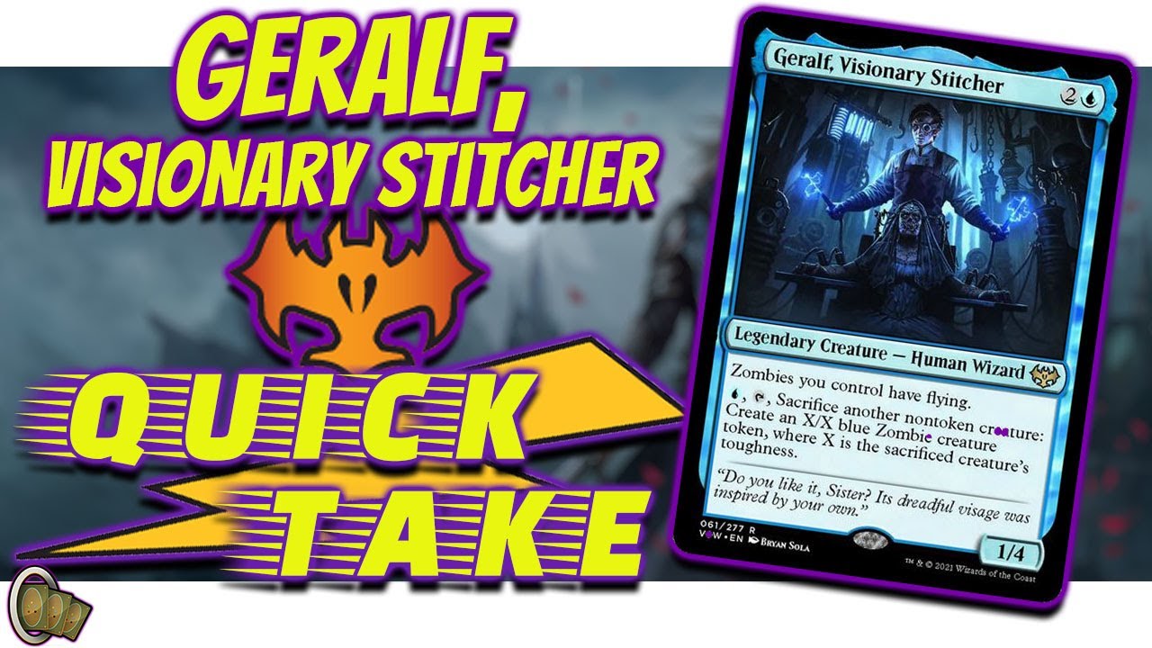 Geralf, Visionary Stitcher EDH Quick Take | The Commander Crew | Magic ...