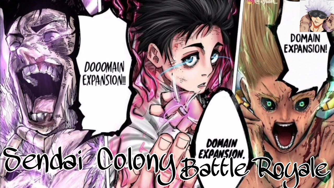 3 DOMAIN EXPANSIONS AT ONCE! Sendai Colony Battle Royale: Yuta & Rika ...