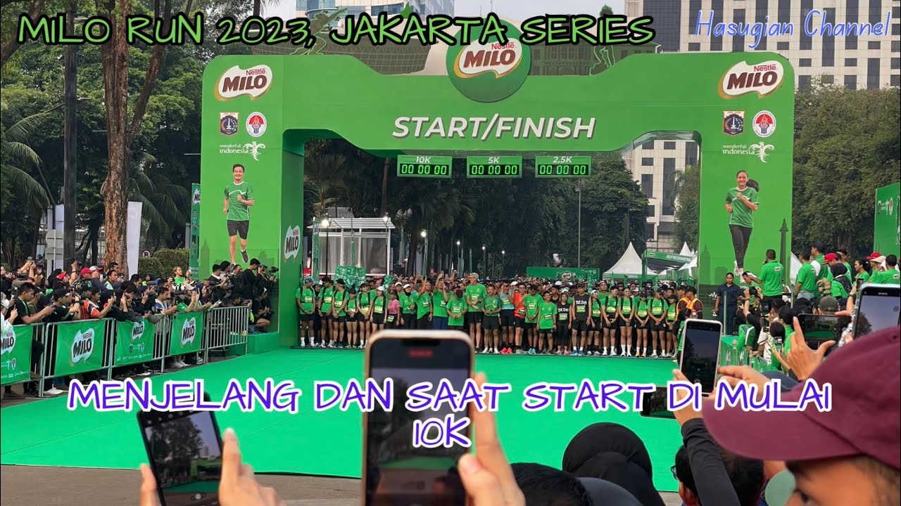 Menjelang Start Milo Run 2023, Jakarta Series - YouTube