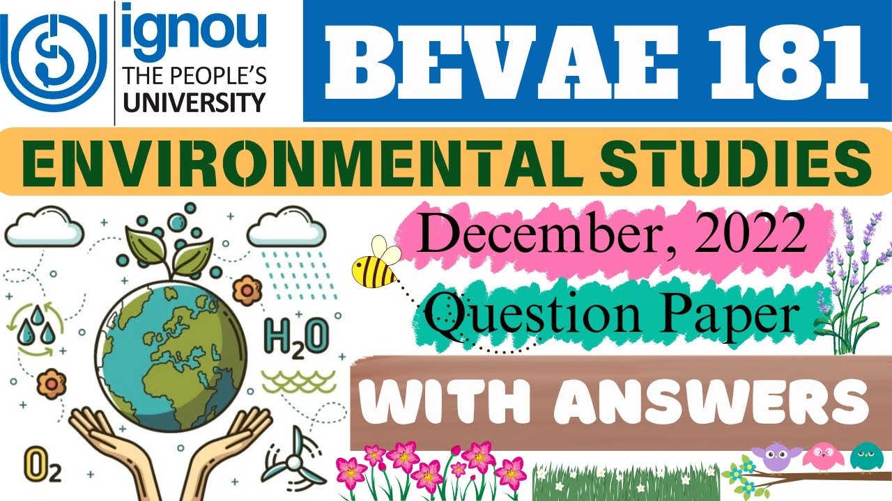 IGNOU BEVAE 181 || December 2022 Question Paper with Answers #video # ...