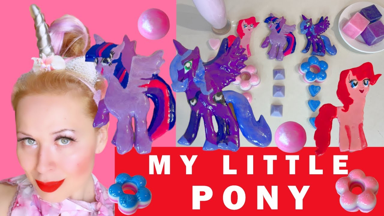 ASMR EATING MY LITTLE PONY COOKIES JELLO ICE MUKBANG - YouTube
