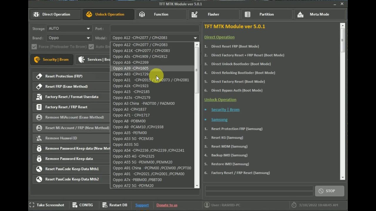TFT MTK Module V5.01 Latest Version Free Download / Reset pin pattern ...