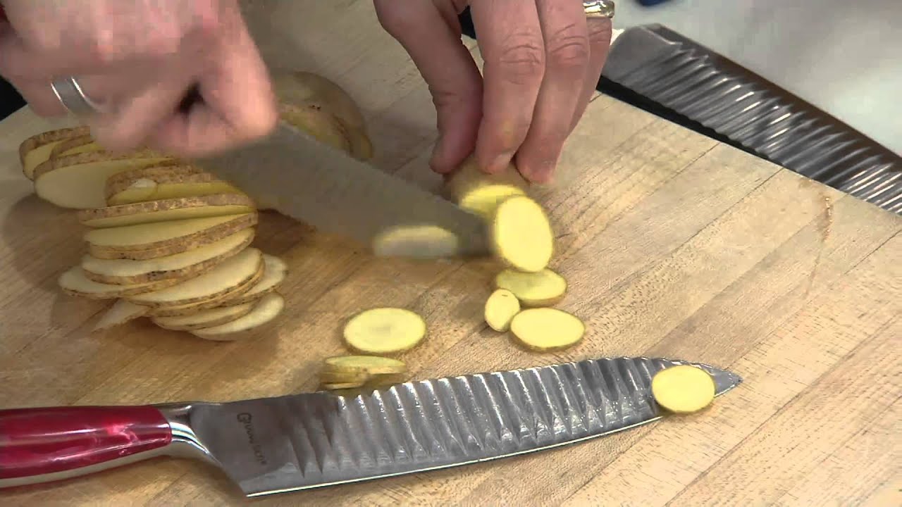 Groovetech for CooksEssentials 5in & 7in Knife Set on QVC - YouTube