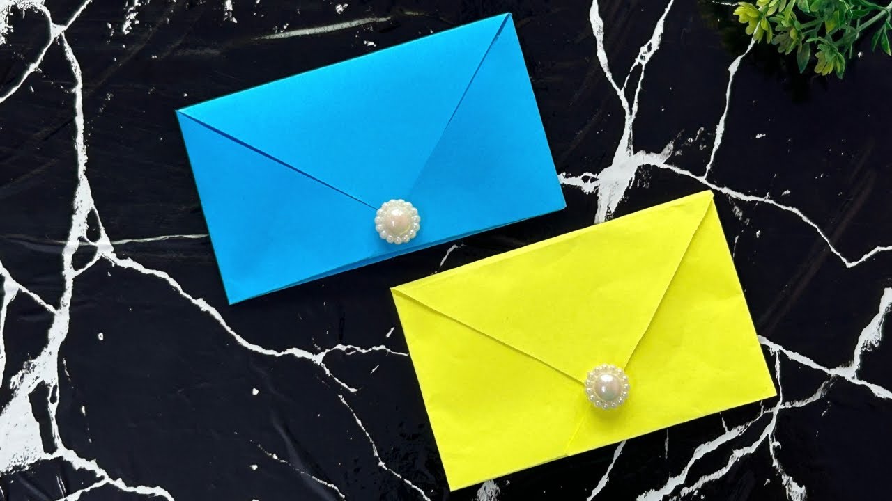 DIY - Easy Origami Envelope Tutorial - YouTube