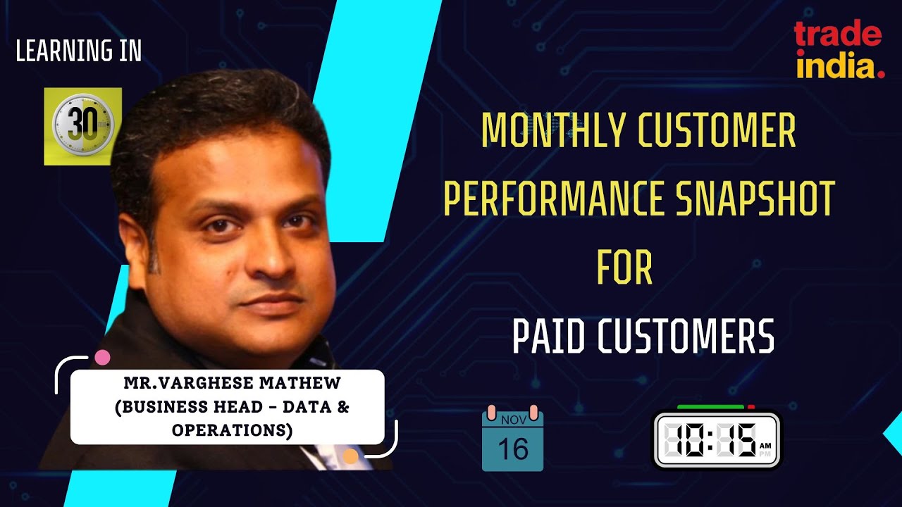 16th Nov || 10:15 AM || Monthly Customer Performance Snapshot for Paid ...