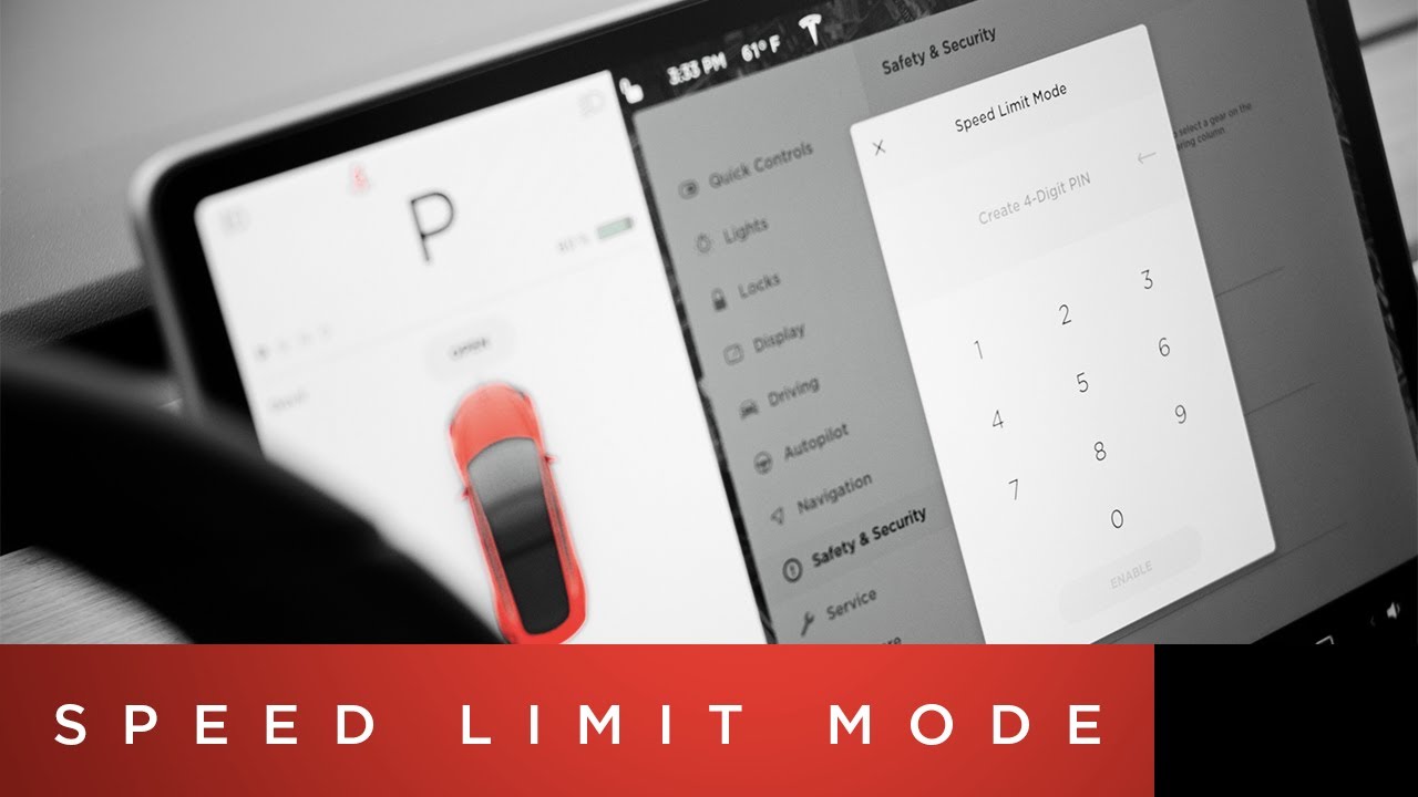Tesla Model 3 Tutorial | Speed Limit Mode - YouTube