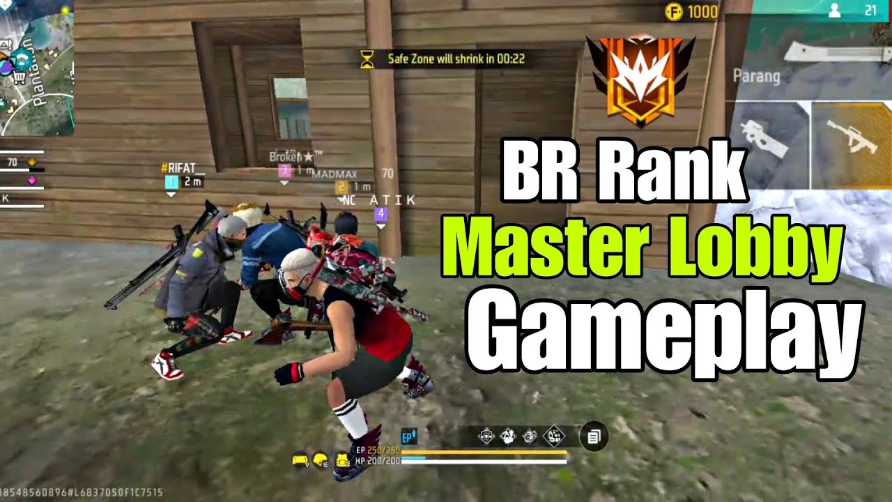 Br Rank Master Lobby Gameplay With Squad #ff - YouTube