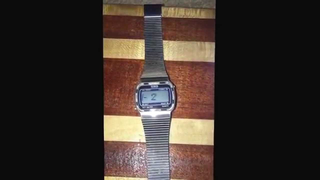 1981 MBO scrolling dot matrix led digital watch in action - YouTube