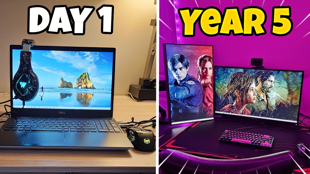 5 Year Gaming Setup Progression... - YouTube