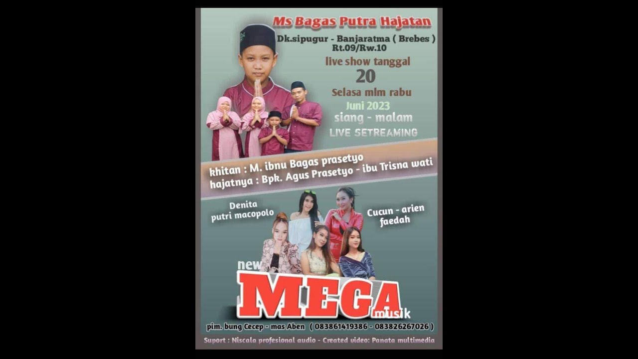 LIVE MEGA MUSIK BANJARATMA II KHITANAN BAGAS PUTRA HAJATAN. SELASA 20 JUNI 2023 - YouTube